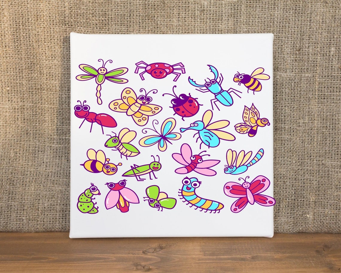 Bugs Svg, Cute Bugs Svg for Shirt and Mug, Bugs for Kids, Bugs Clipart ...