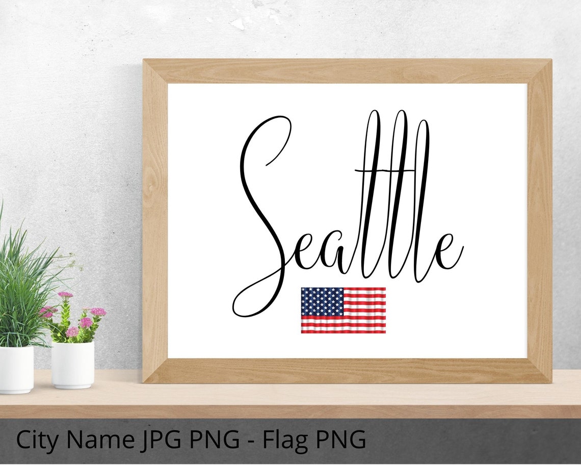 Alphabet Font Svg Seattle Sign Png Jpg Cut File for Cricut | Etsy