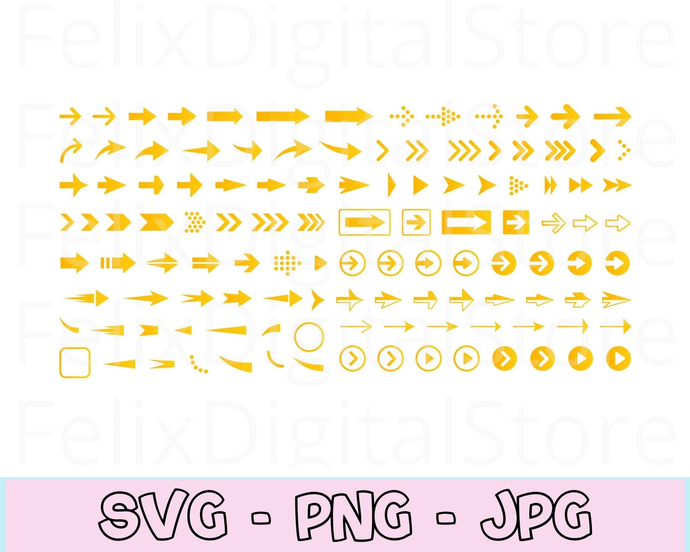 Arrow Bundle Arrow Clipart Cute Arrow Svg Arrow Svg Files - Etsy