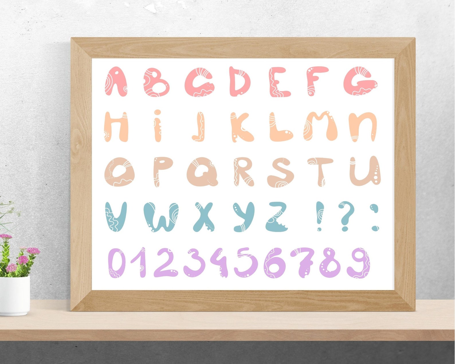 Alphabet Font Svg, Letters and Numbers Svg Png Jpg Cut File for Cricut ...