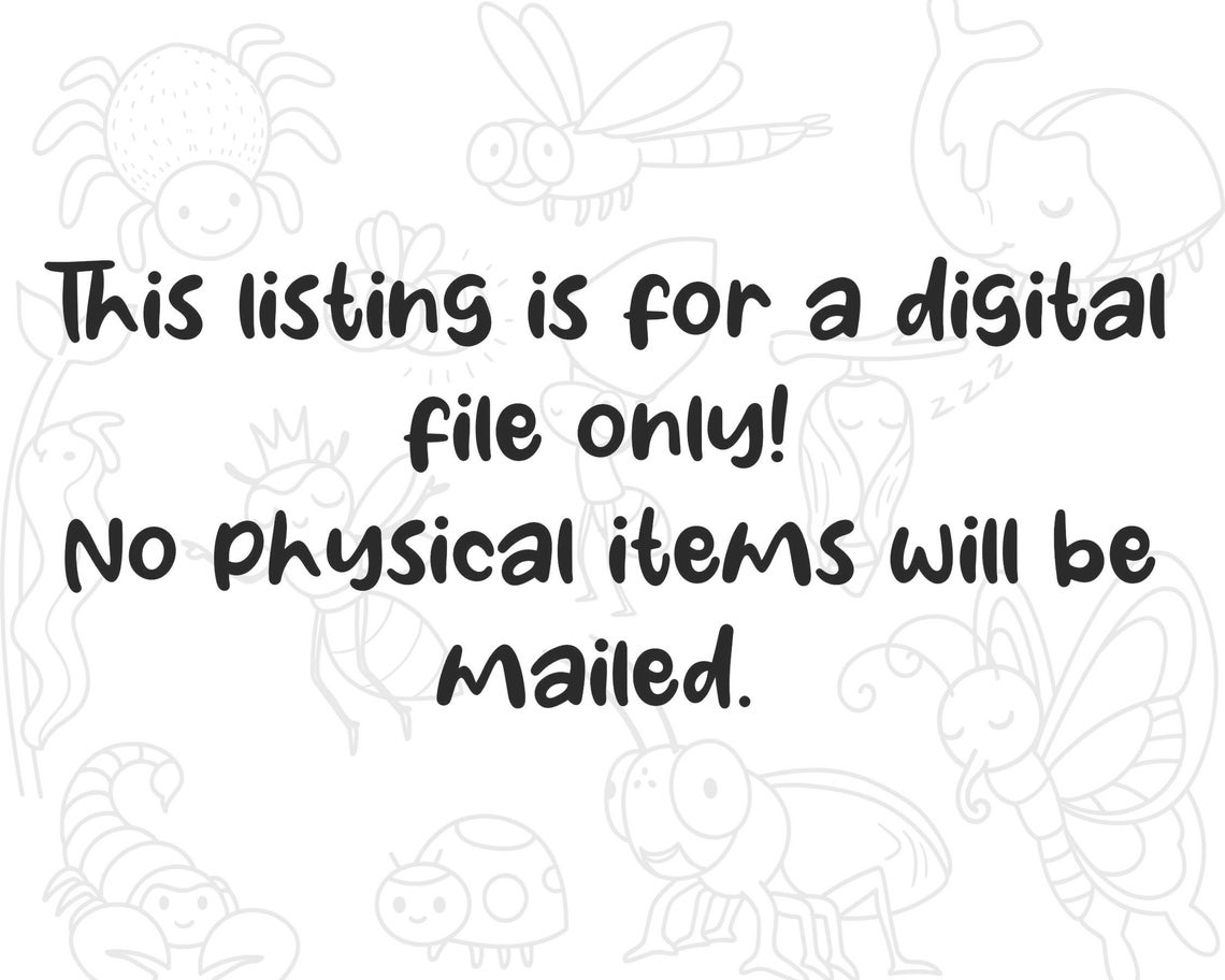 Bugs Svg Cute Bugs Svg for Shirt and Mug Bugs for Kids Bugs | Etsy