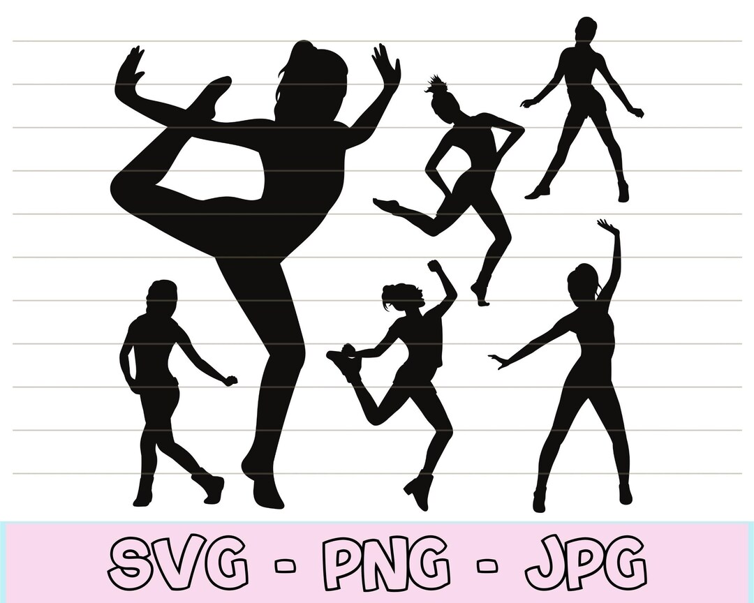 Dance Svg Bundle, Dancer Silhouette Svg, Dance Svg Cut File for Cricut ...