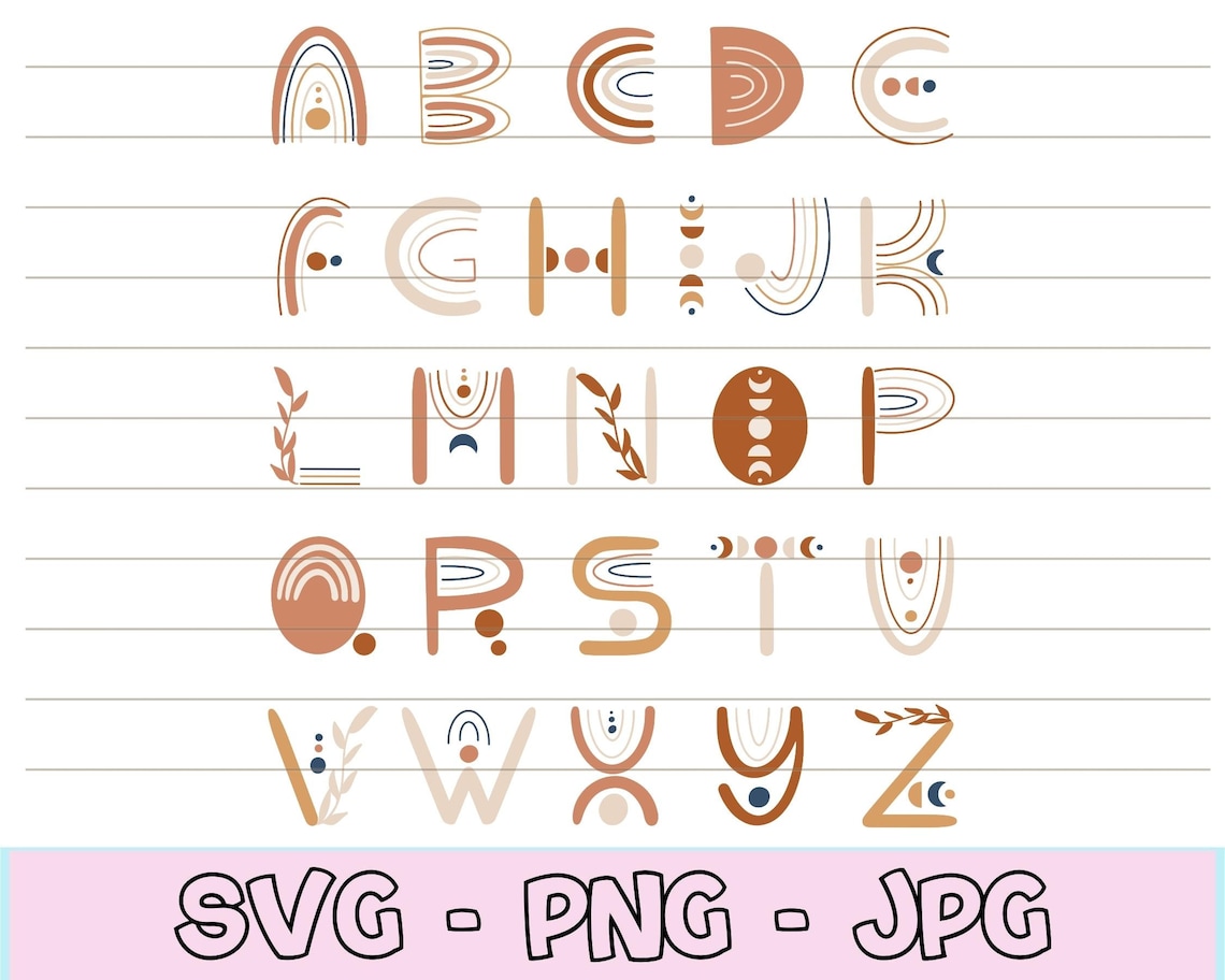 Alphabet Svg Alphabet Svg for Teachers Alphabet Svg for - Etsy