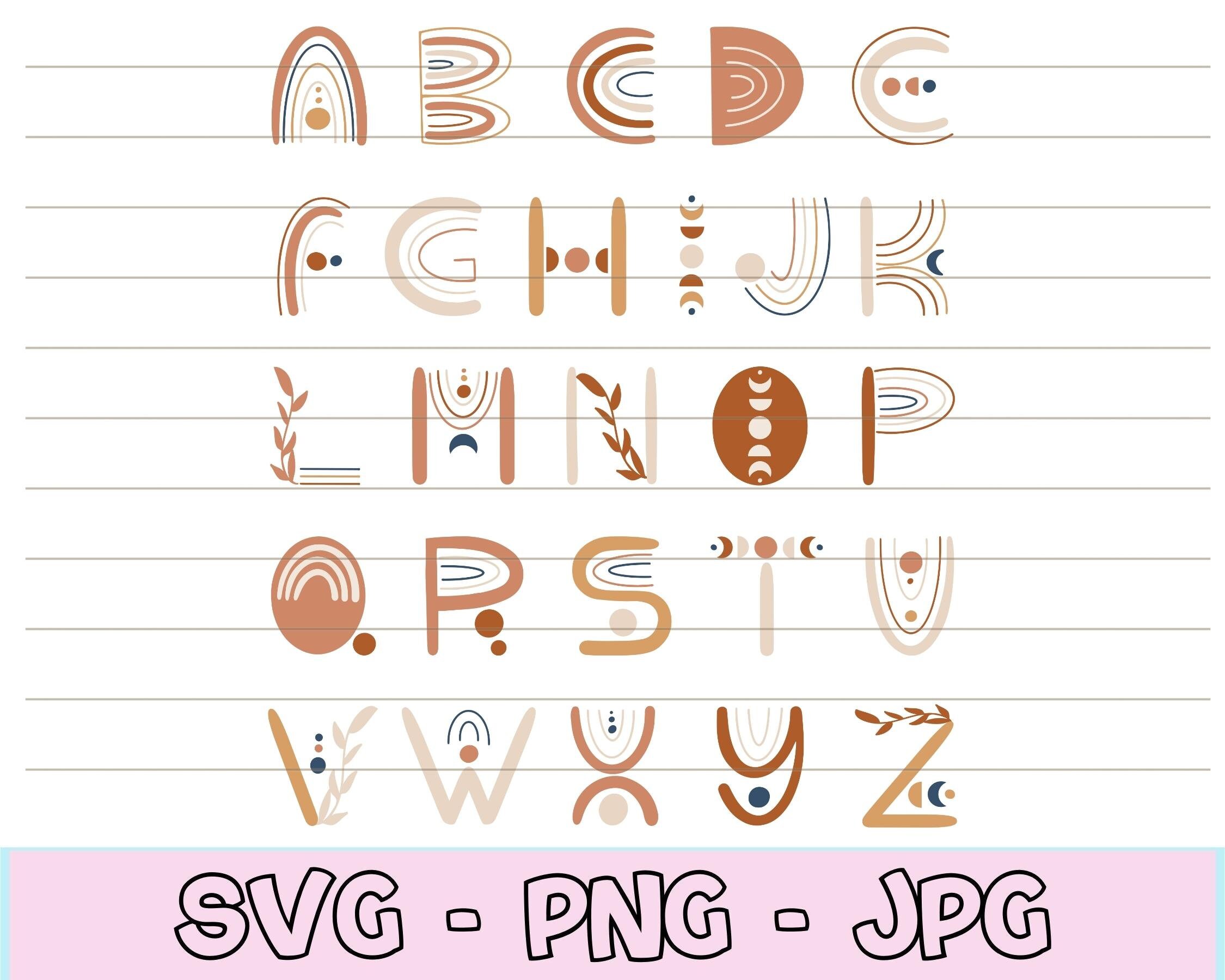 Alphabet Svg Alphabet Svg for Teachers Alphabet Svg for - Etsy