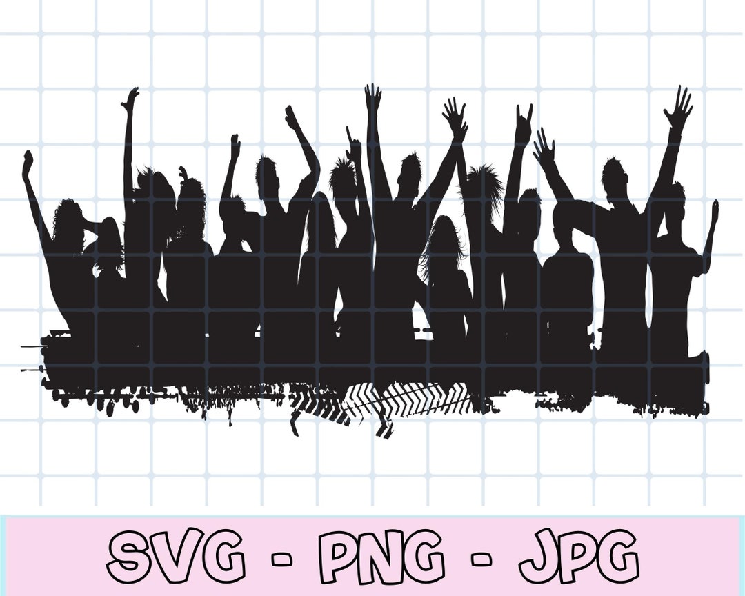 Party People Svg Cut File for Cricut, Party People Silhouette Svg ...
