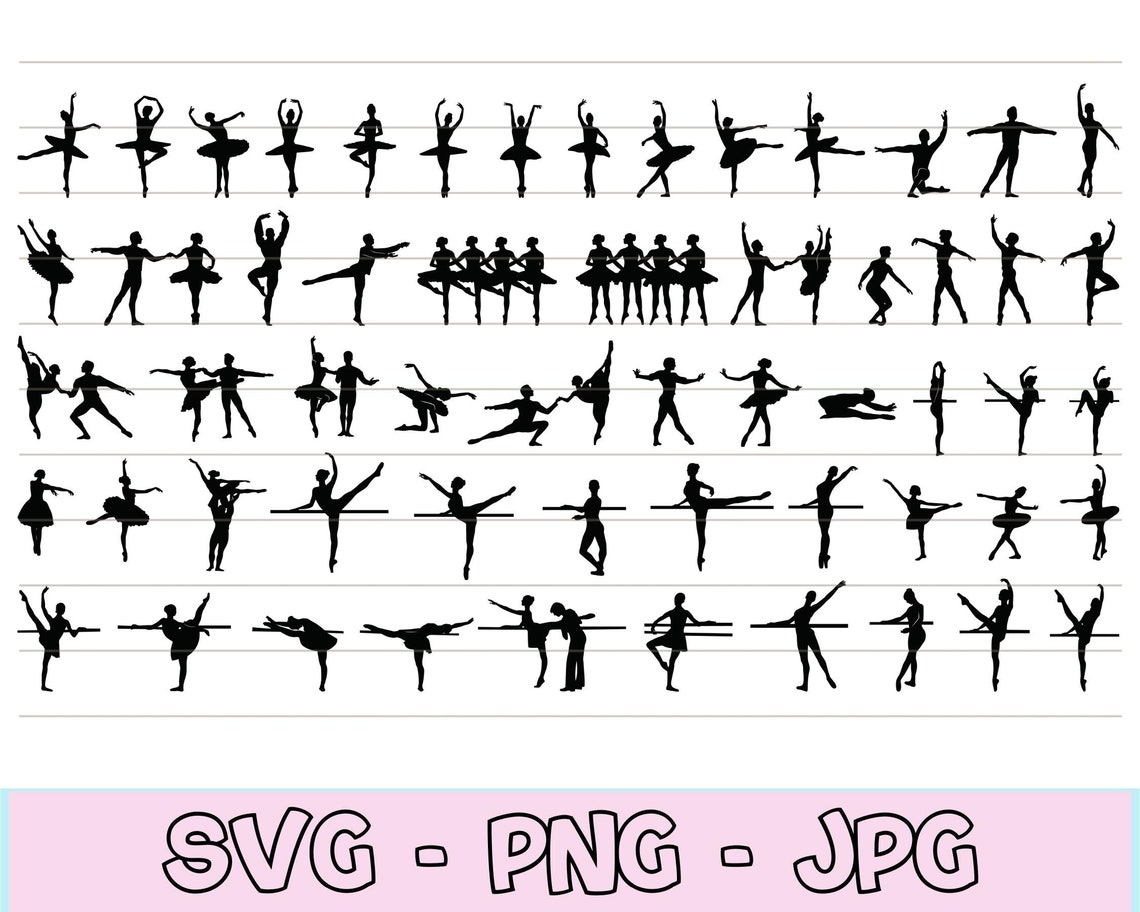 Dance Svg Cut File for Cricut Dancer Silhouette Svg Dance | Etsy