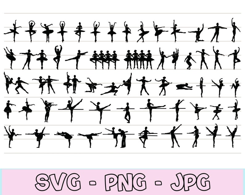 Dance Svg Cut File for Cricut Dancer Silhouette Svg Dance | Etsy