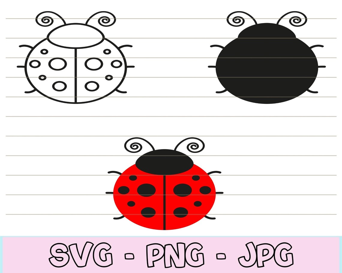 Ladybug Svg Bugs Svg Cute Ladybug Svg for Shirt and Mug - Etsy