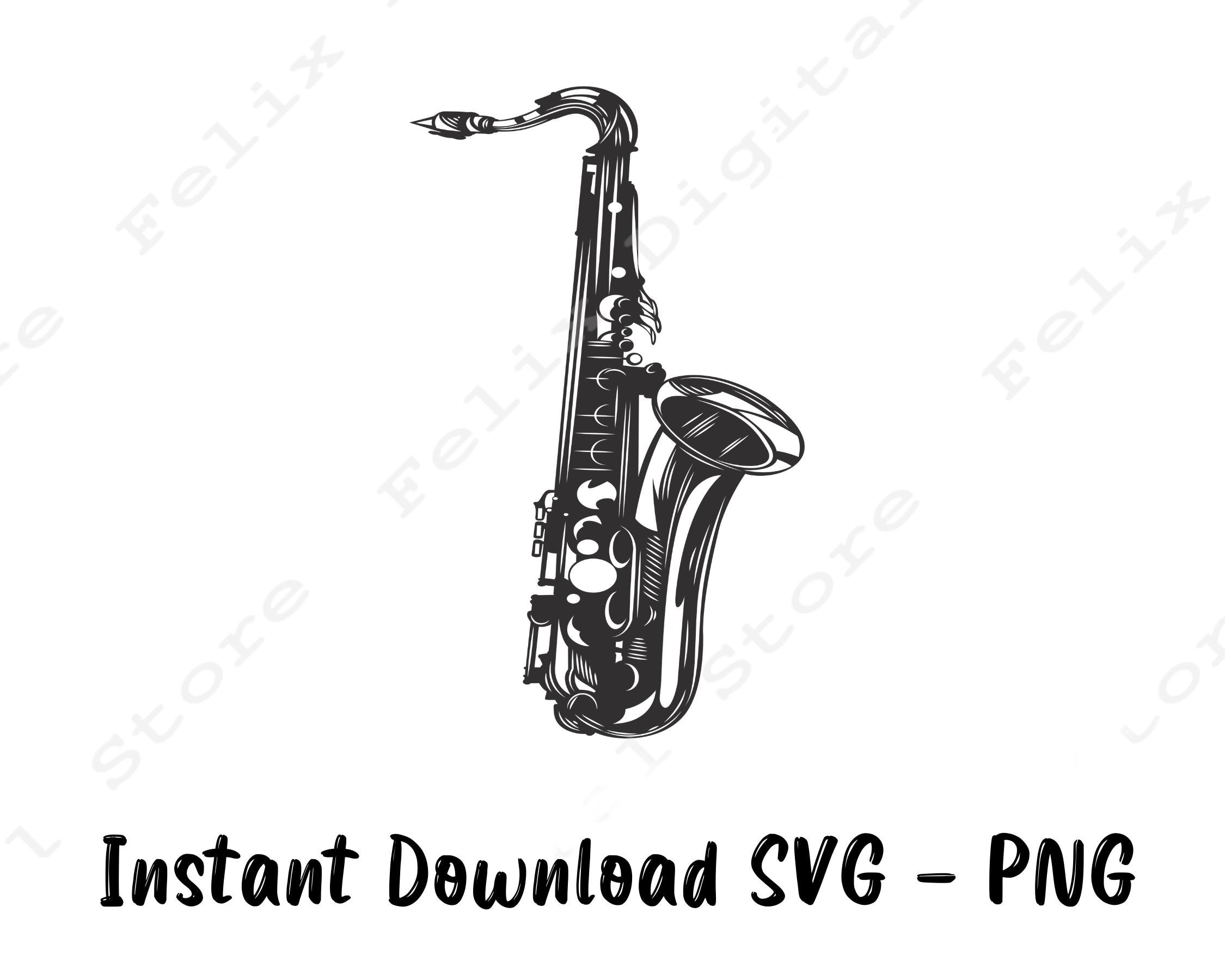 Music Svg Designs Musical Instruments Svg Saxophone Svg - Etsy