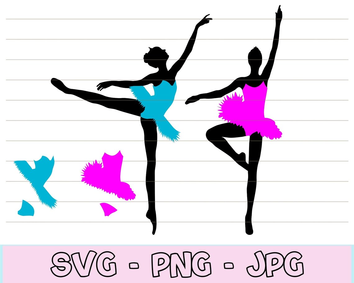 Dance Svg Cut File for Cricut, Dancer Silhouette Svg, Dance Svg Layered ...