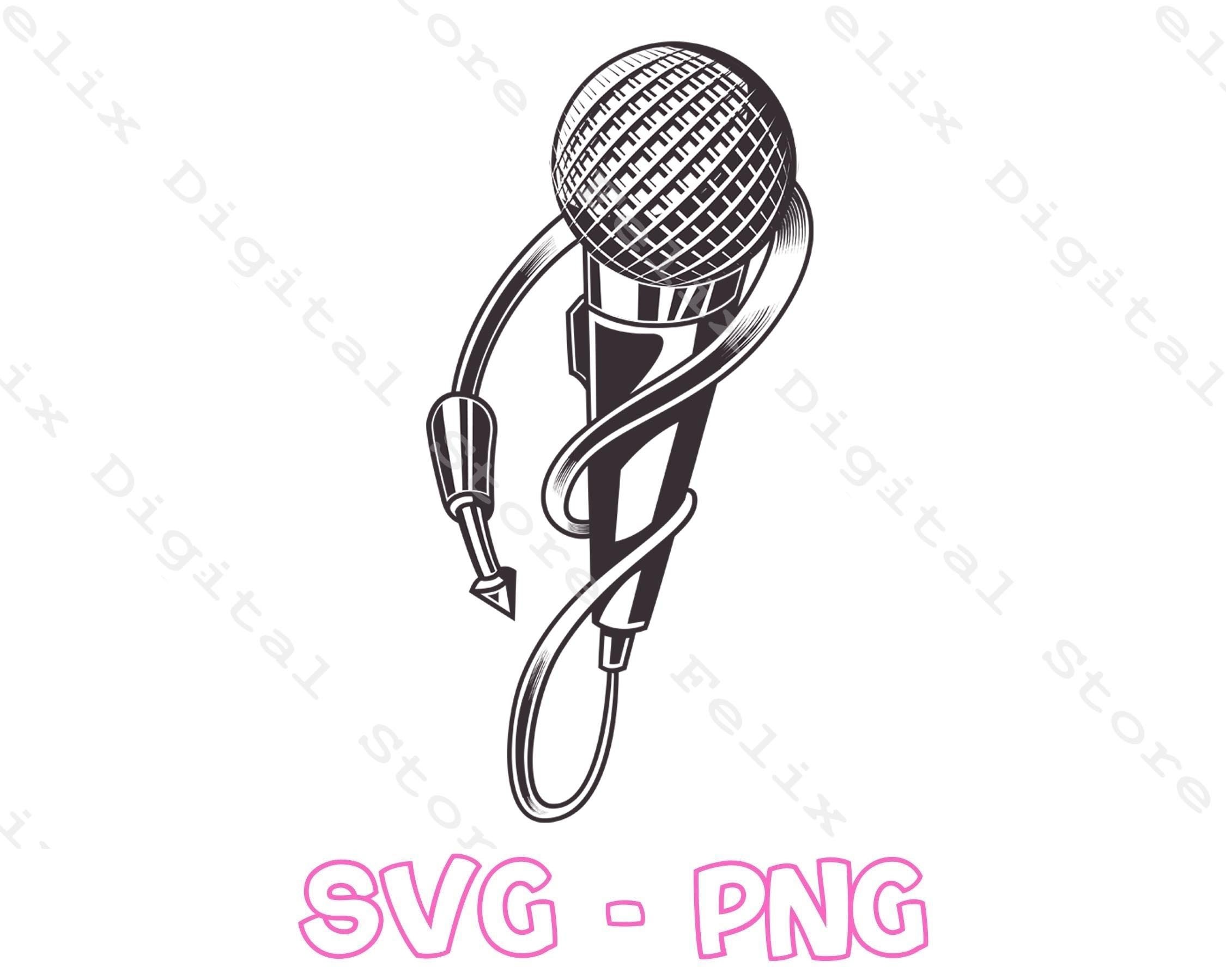 Music Svg Designs Musical Instruments Svg Microphone Svg - Etsy