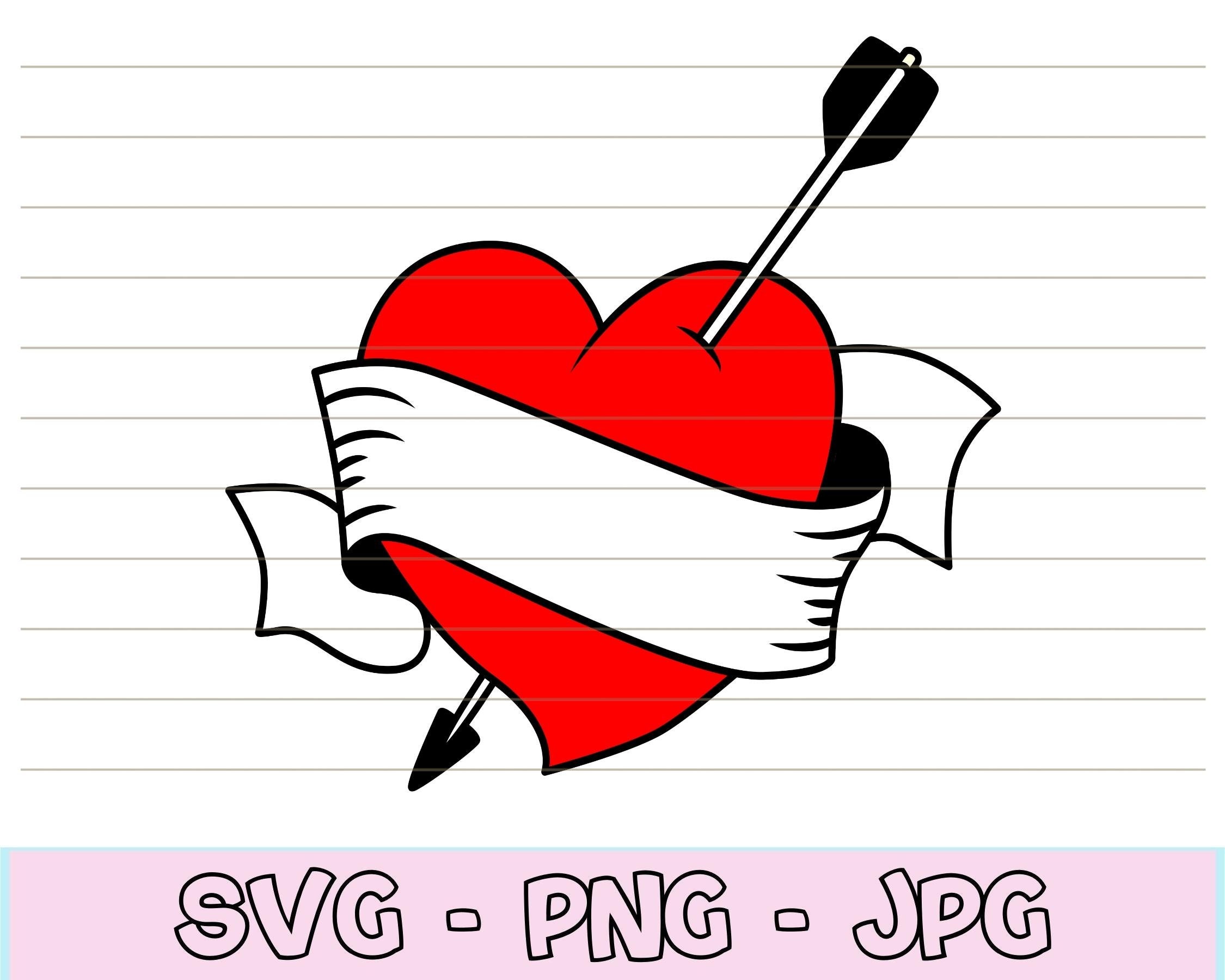 Heart Tattoo Svg Ink Master Tattoo Design Svg Tattoo Shirt - Etsy