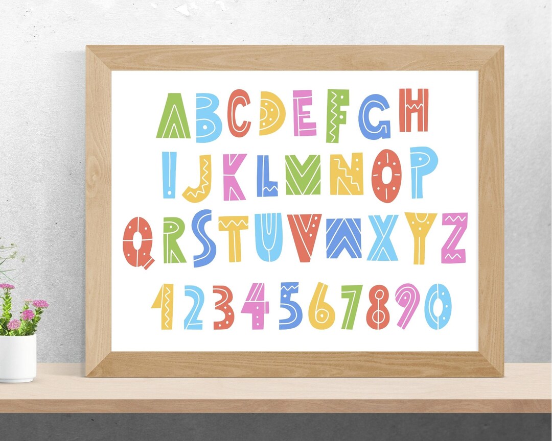 Alphabet Font Svg, Letters and Numbers Svg Png Jpg Cut File for Cricut ...