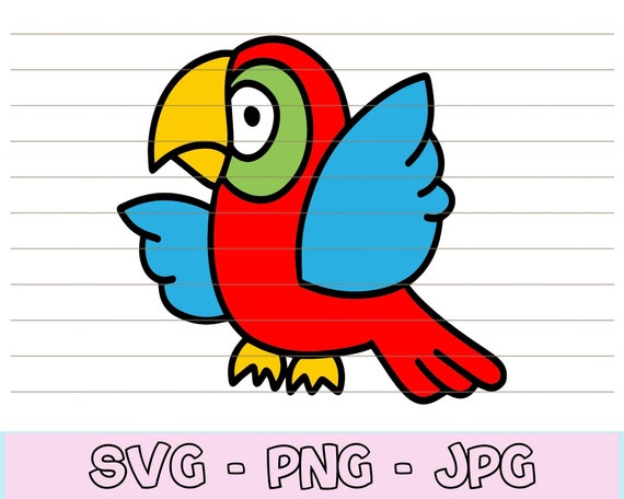 Parrot Svg Parrot Clipart Parrot Shirt Svg Parrot Sticker - Etsy