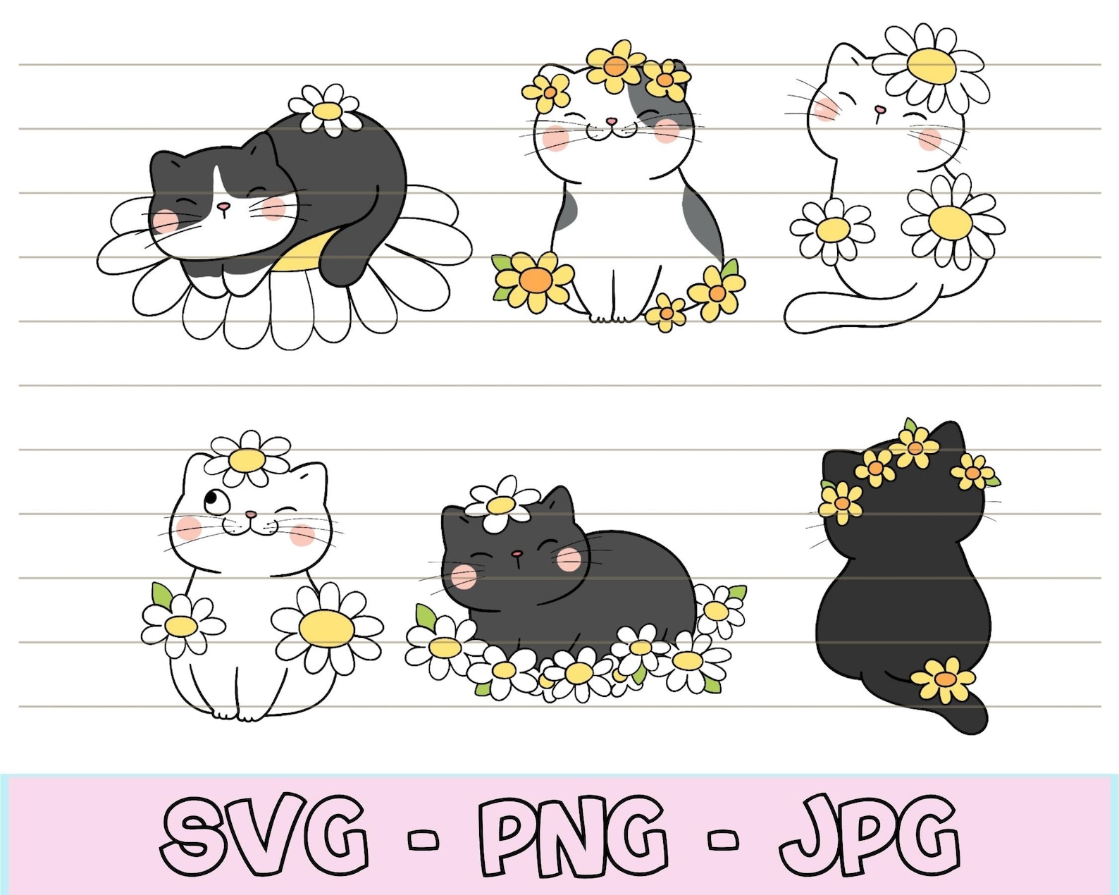 Funny Cat Svg Cute Cat Svg Files Cat Svg Bundle Animals - Etsy