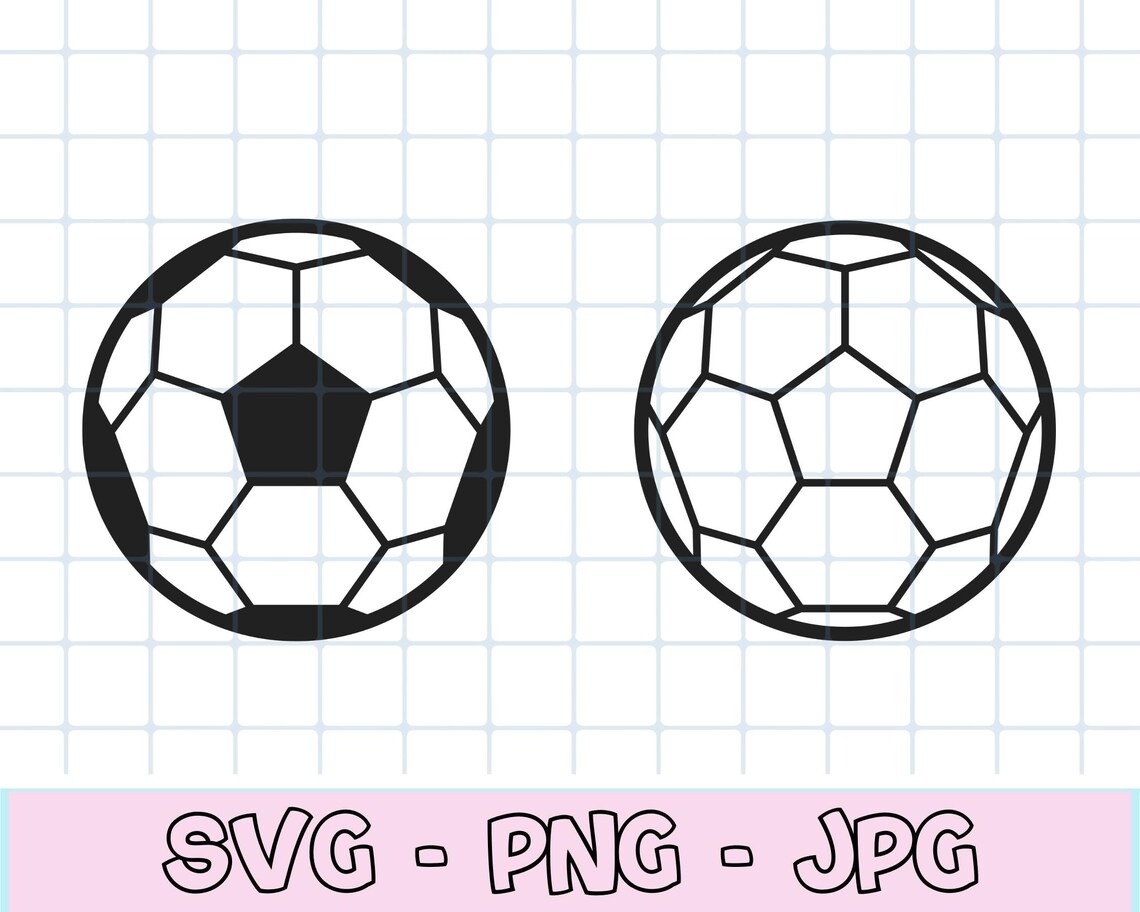 Soccer Ball Svg Cut File for Cricut, Soccer Ball Silhouette Svg, Soccer ...