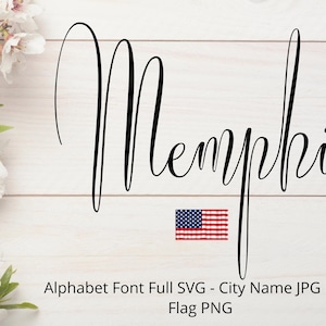 Alphabet Font Svg, Memphis Sign Png Jpg Cut File for Cricut, Script ...