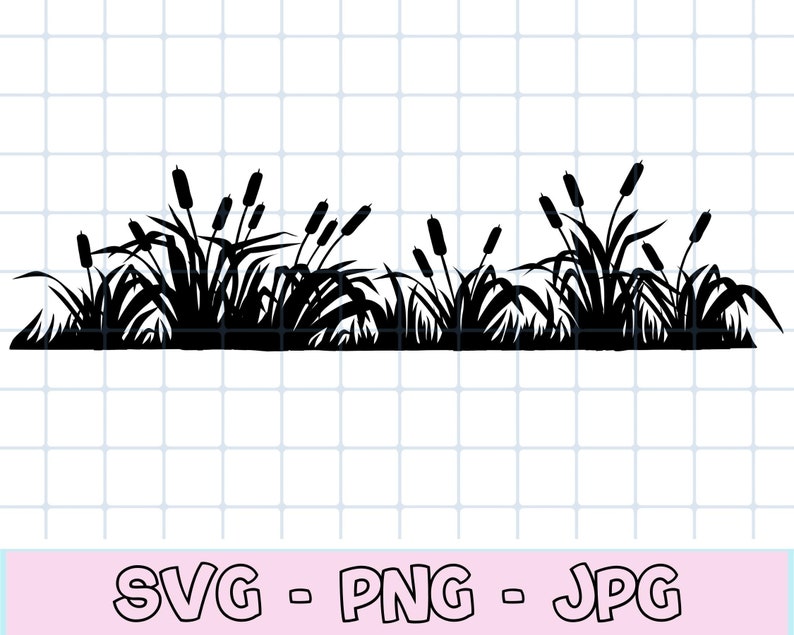 Grass Svg Cut File for Cricut Grass Silhouette Svg Grass | Etsy