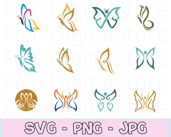 Butterfly Bundle Svg Butterfly Clipart Svg Butterfly Vector | Etsy
