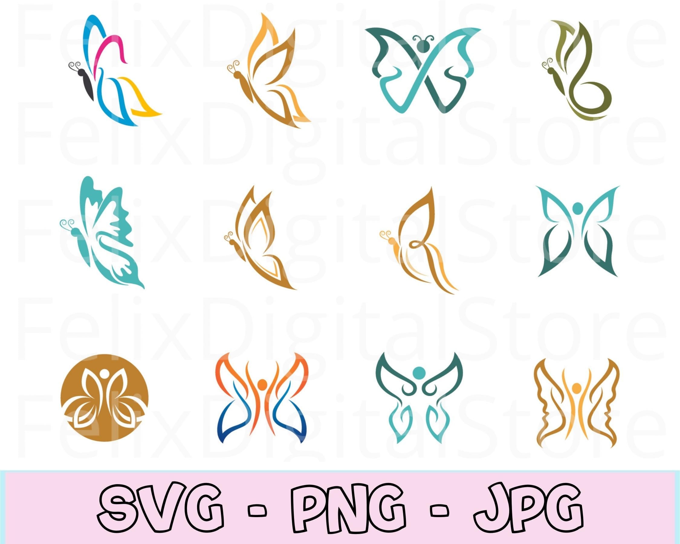 Butterfly Bundle Svg Butterfly Clipart Svg Butterfly Vector - Etsy