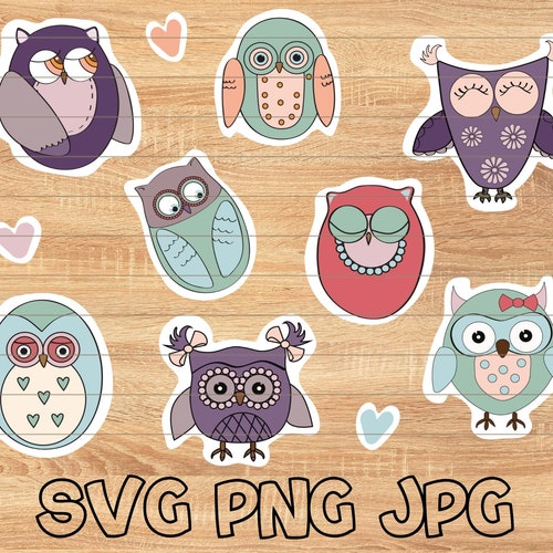 Cute Sticker Svg Bundle for Cricut Digital Design Vector - Etsy