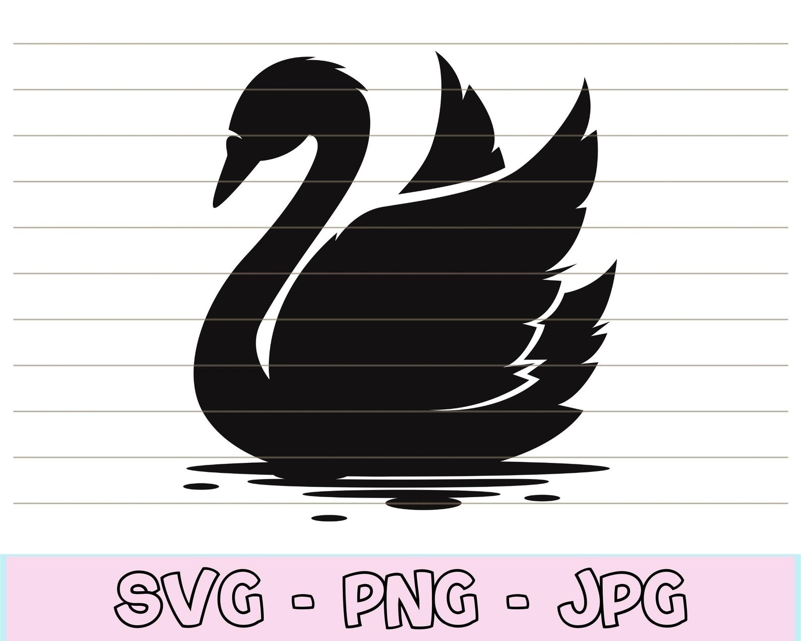 Swan Svg Cut File for Cricut, Swan Silhouette Svg, Swan Svg, Swan ...