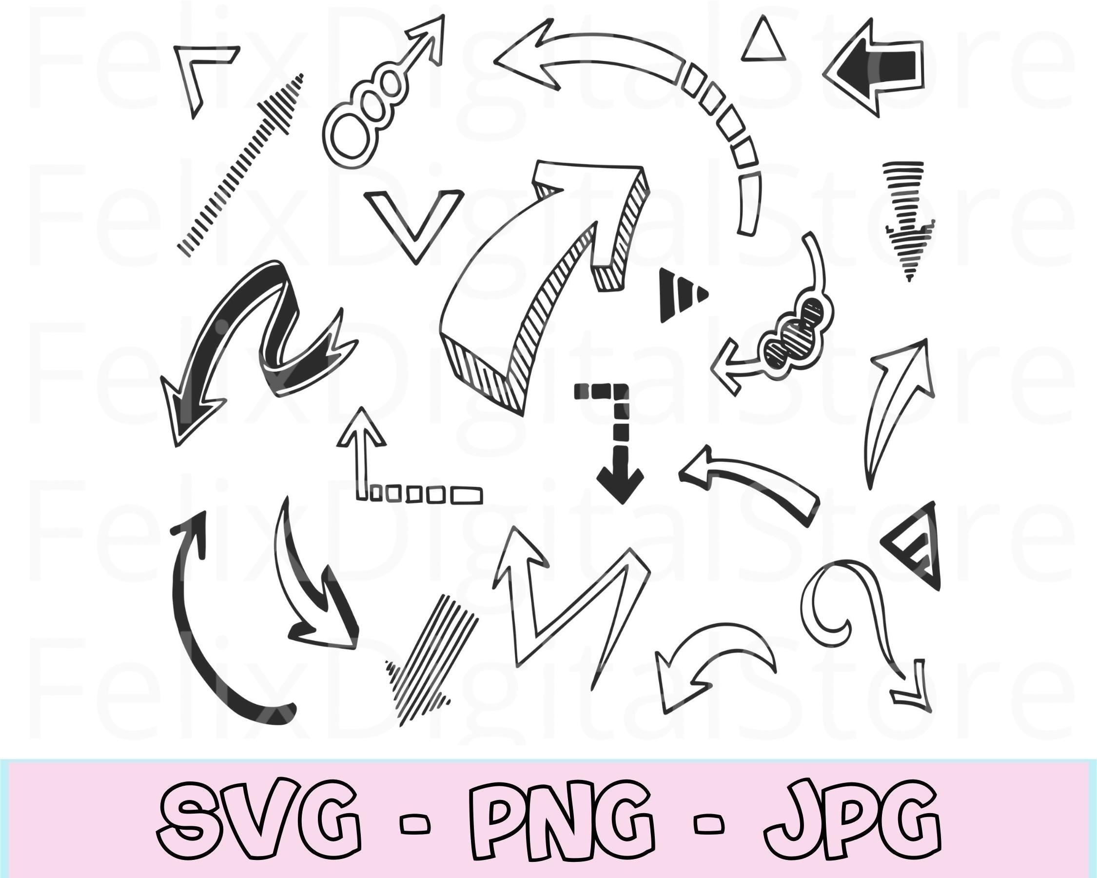 Arrow Bundle Arrow Clipart Cute Arrow Svg Arrow Svg Files - Etsy