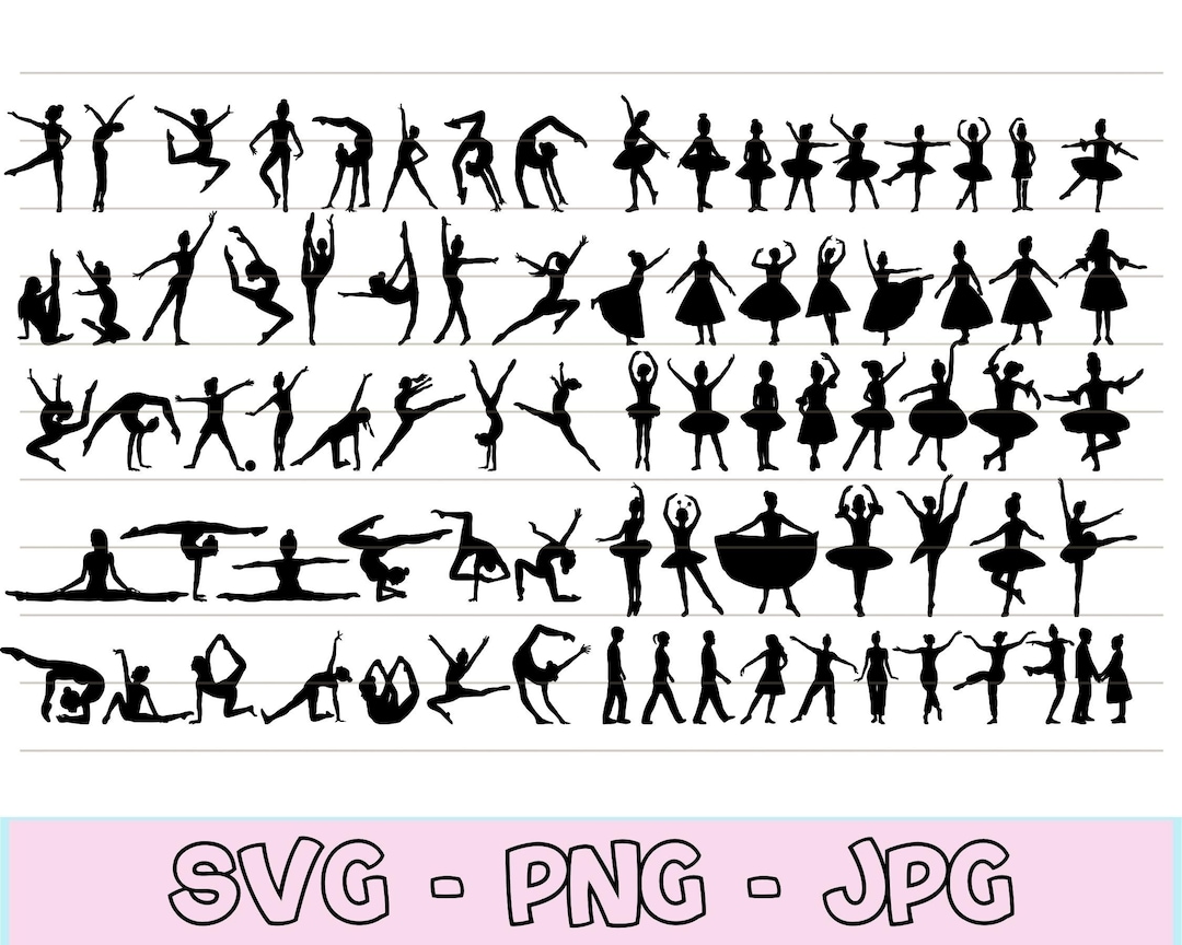 Dance Svg Cut File for Cricut, Dancer Silhouette Svg, Dance Team Svg ...