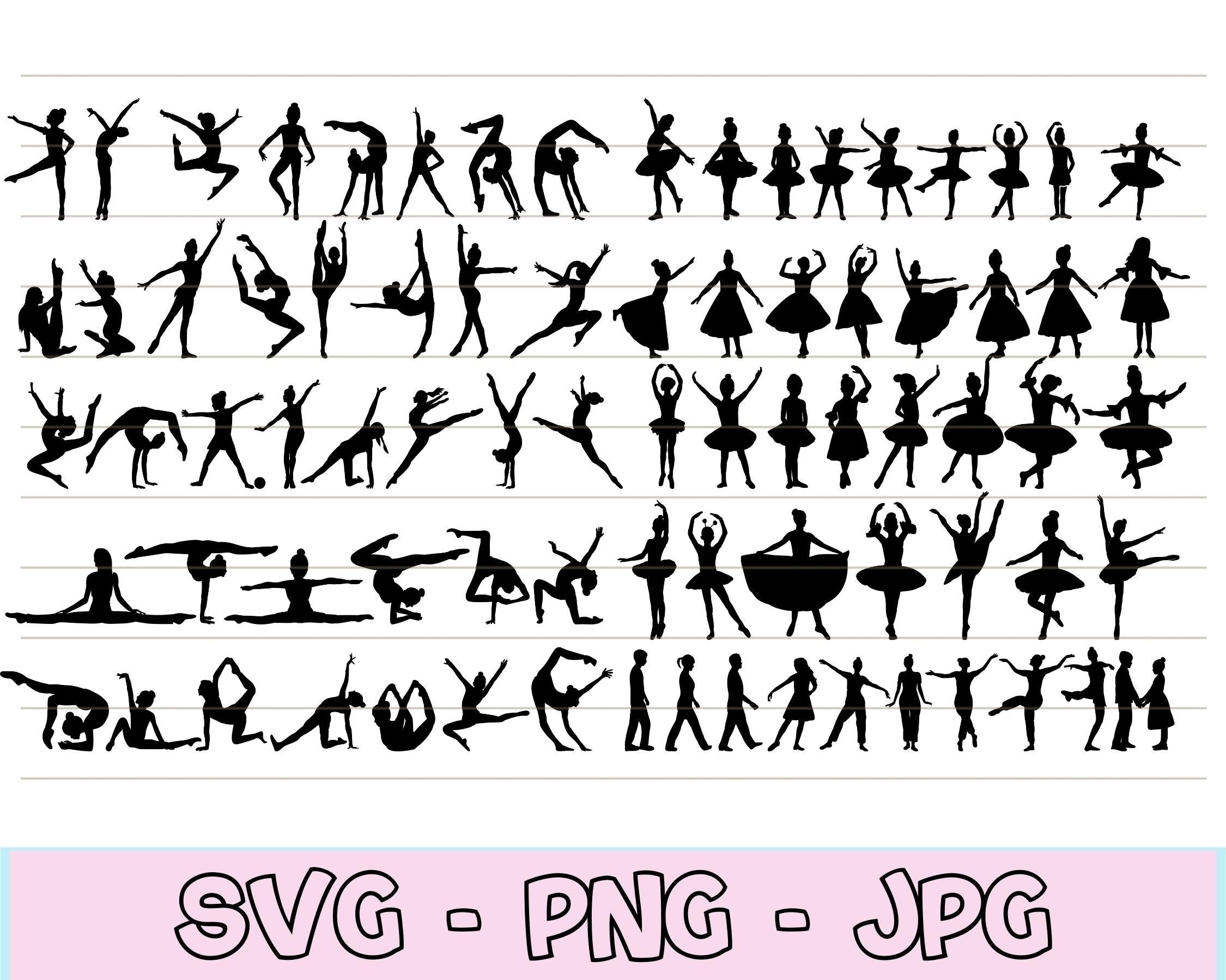Dance svg Cut File für Cricut, Dancer Silhouette svg, Dance Team svg ...
