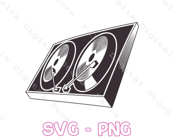 Music Svg Designs Musical Instruments Svg Turntable Svg | Etsy