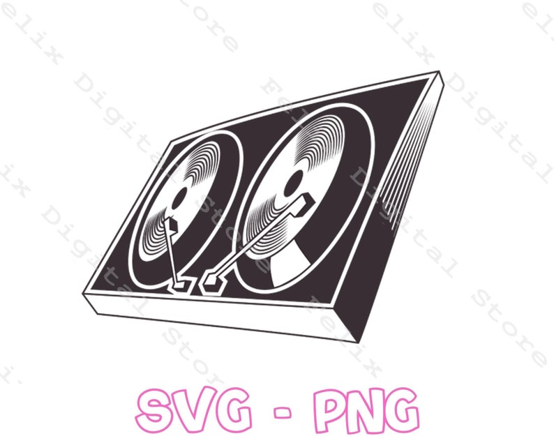Music Svg Designs, Musical Instruments Svg, Turntable Svg, Music ...