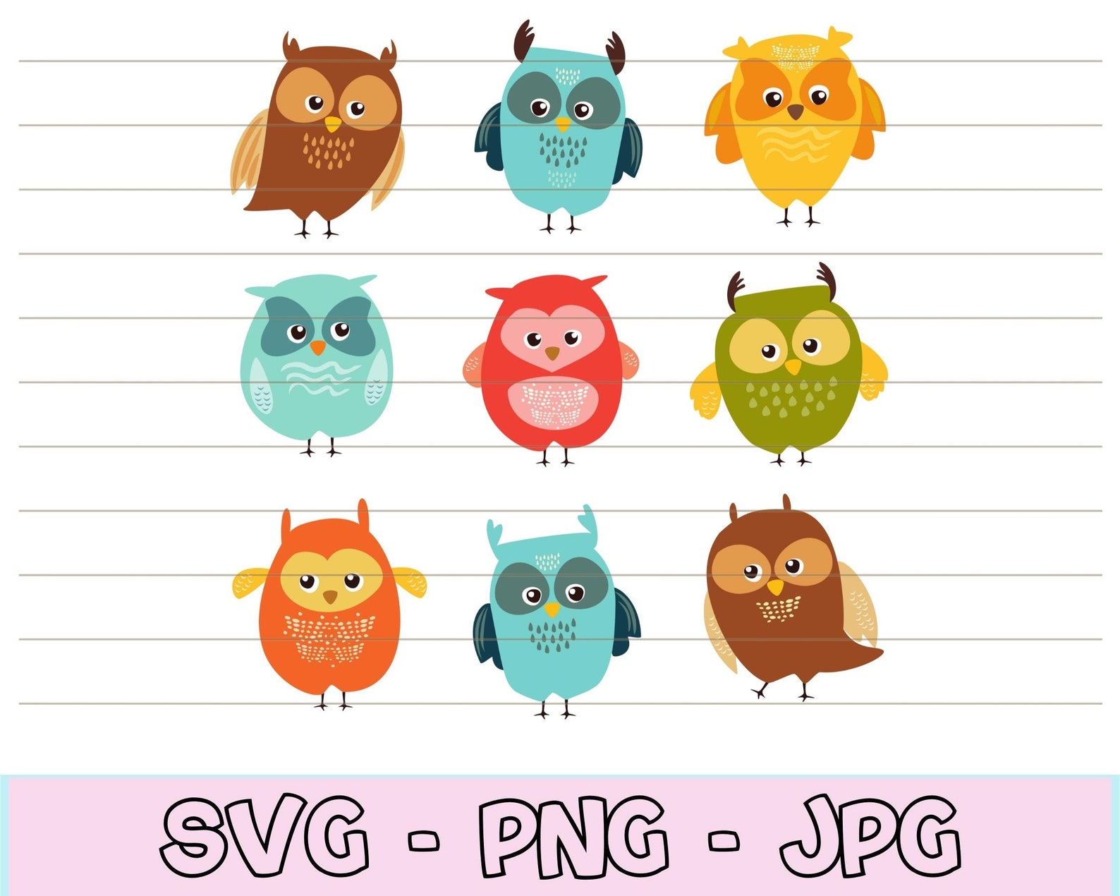Owl Sticker, Cute Owl Svg, Owl Cut File, Owl Baby Shower, Owl Shirt Svg ...