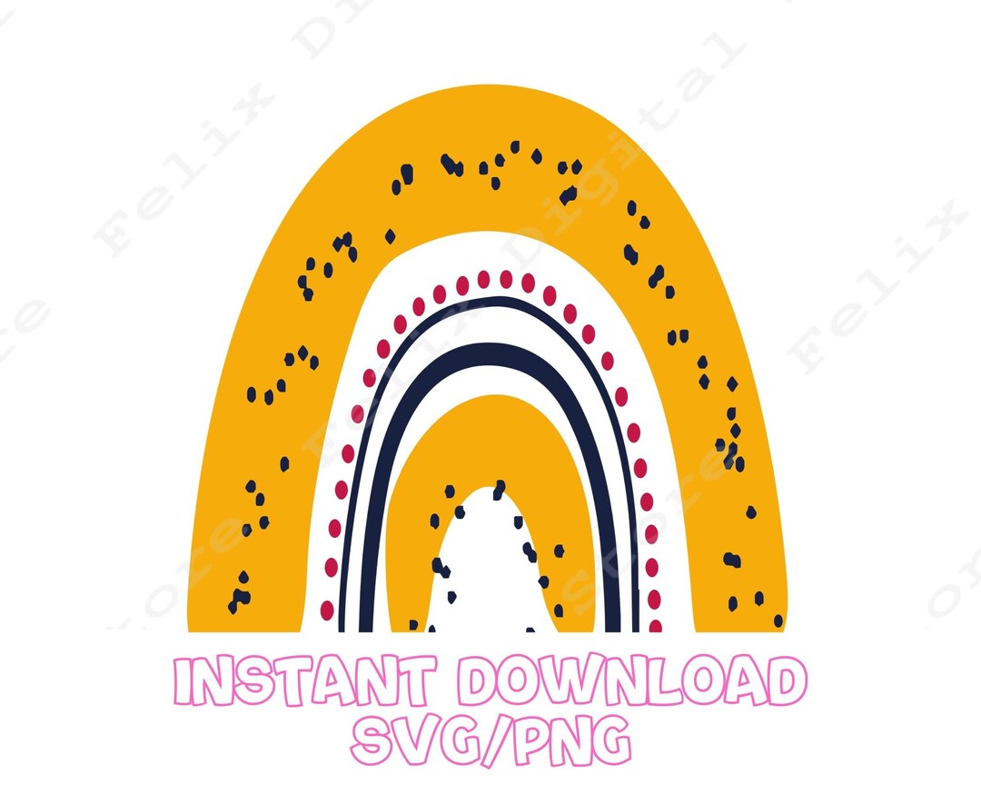 Boho Rainbow Svg Cut File Pastel Rainbow Svg Boho Rainbow Rainbow