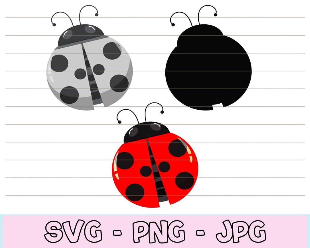 Cute Ladybug Svg for Shirt and Mug, Ladybug Svg, Bugs Svg, Bugs for ...