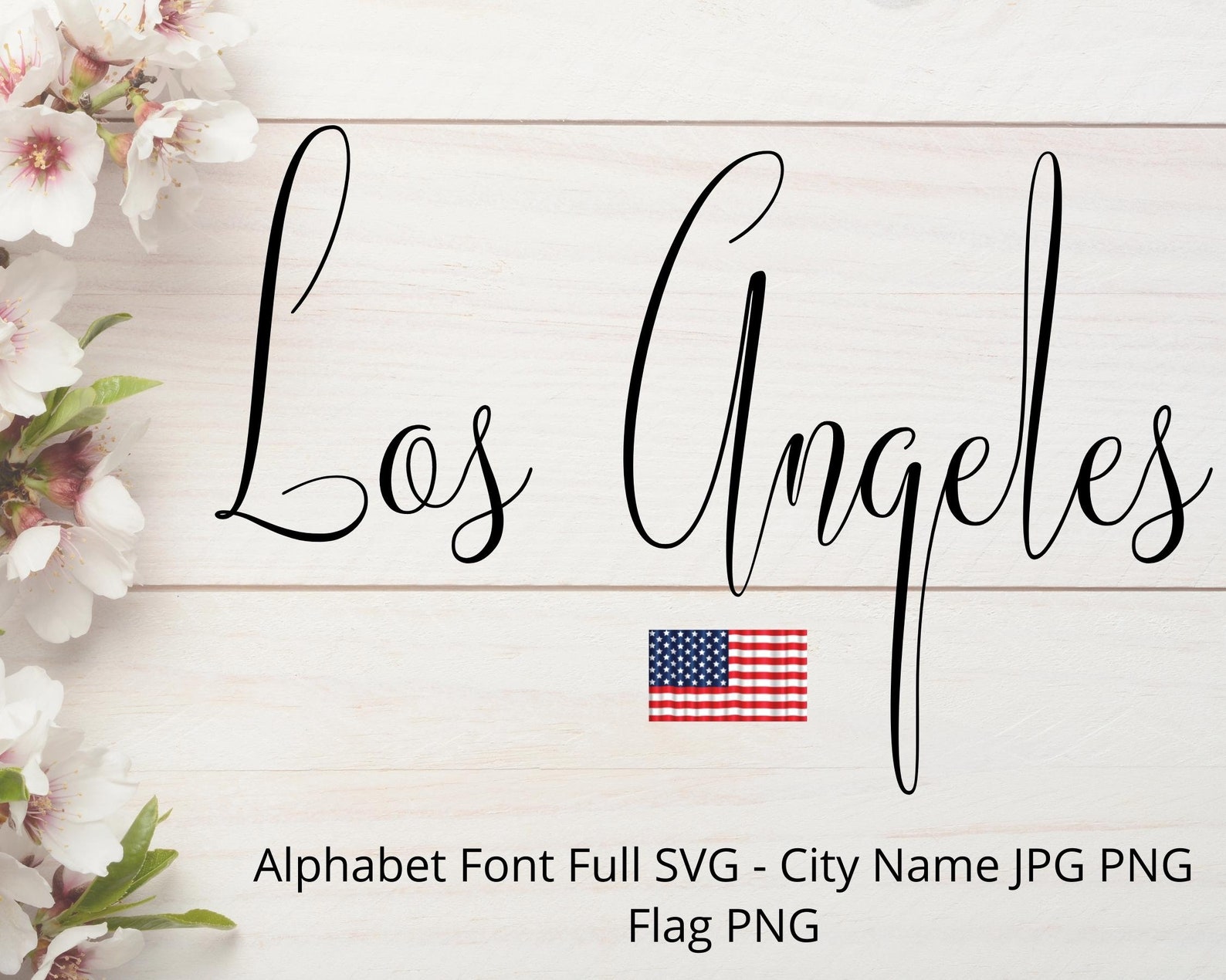 Alphabet Font Svg Los Angeles Sign Png Jpg Cut File for Cricut - Etsy