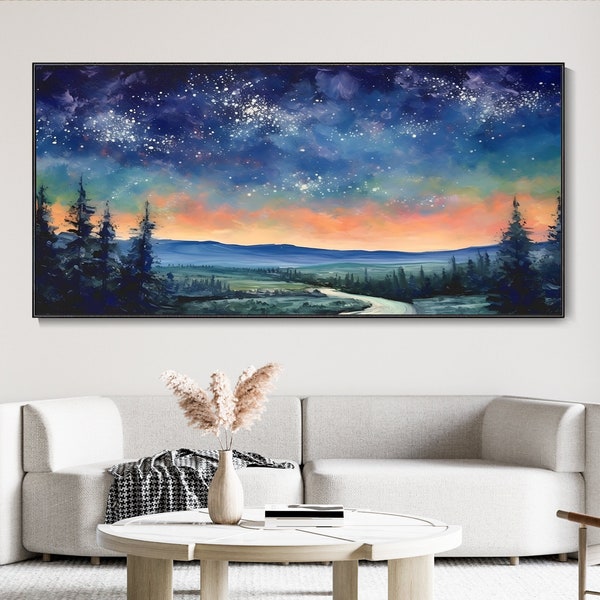 Starry Sky Painting - Etsy