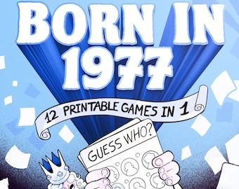 47th Birthday Games Born in 1977 Game Bundle Birthday Party Activities ...