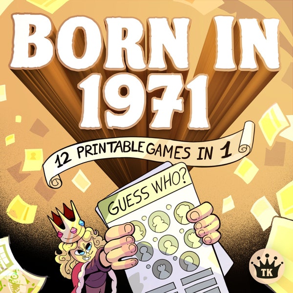 1971 Birthday Party Game - Etsy
