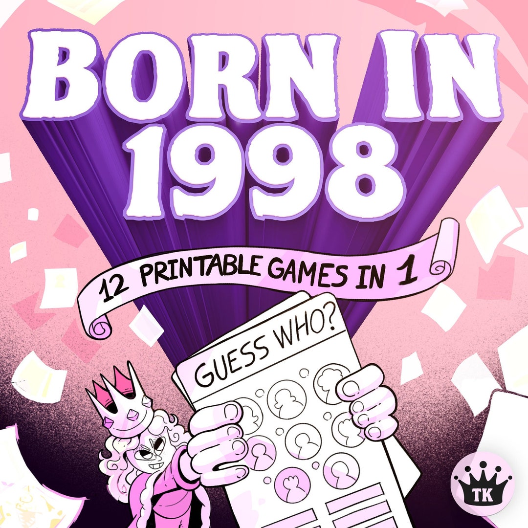 27th Birthday Games: Born in 1998 Trivia Quiz (printable Games) - Etsy