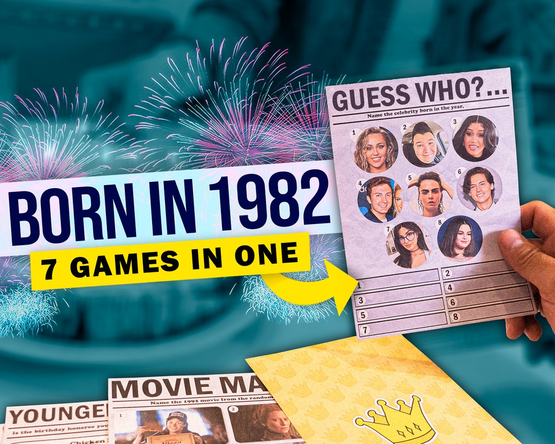 43rd Birthday Games: 1982 Trivia Quiz (printable Games) - Etsy