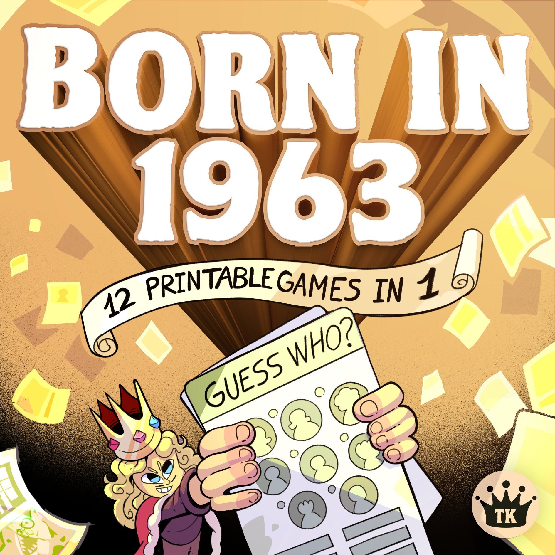 61st Birthday Party Games Born in 1963 Games Bundle Printable Games ...