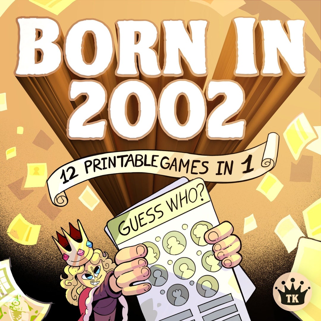 23rd Birthday Games: Born in 2002 Trivia Bundle (printable Games) - Etsy UK