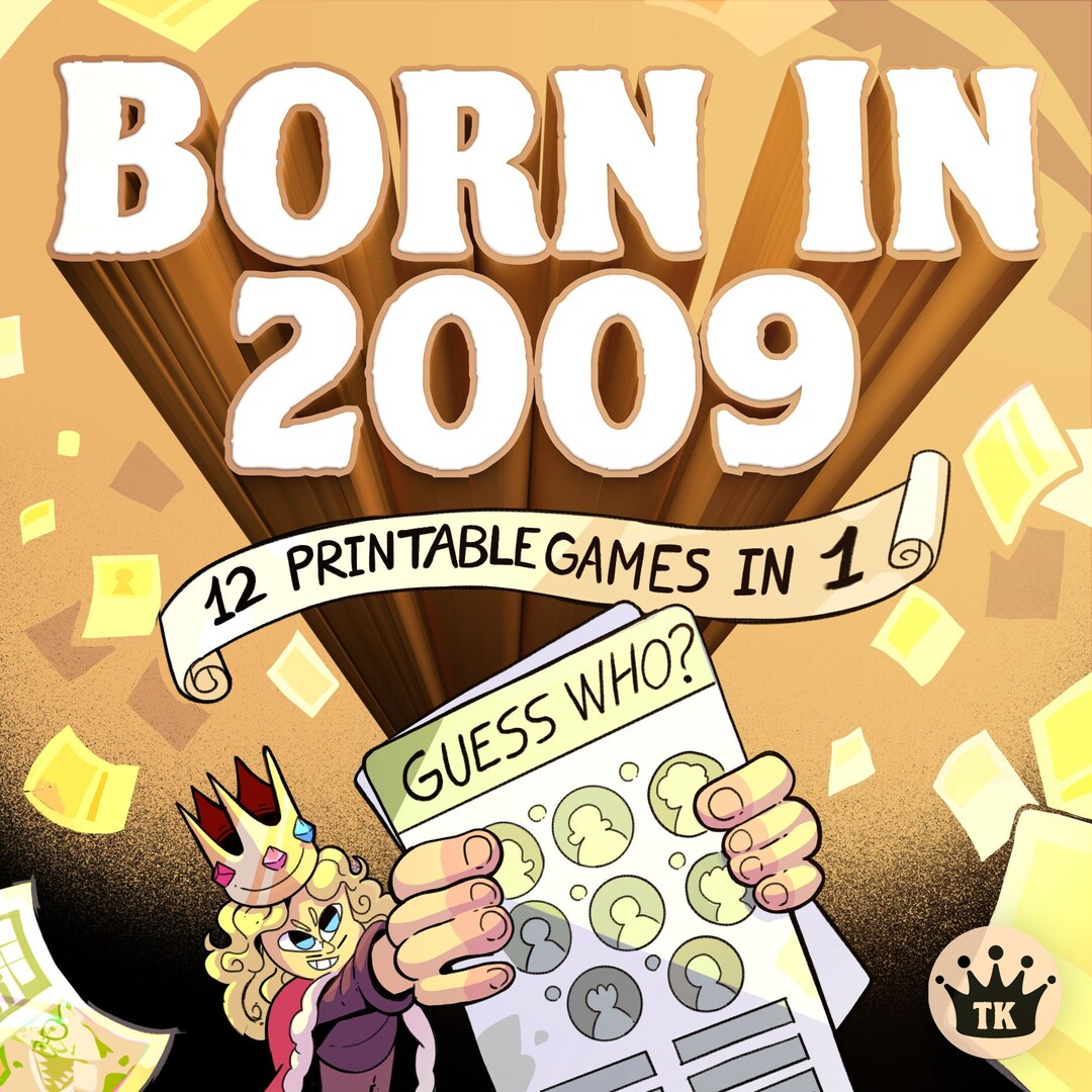 15th Birthday Party Games Born in 2009 Games Bundle Printable Games ...