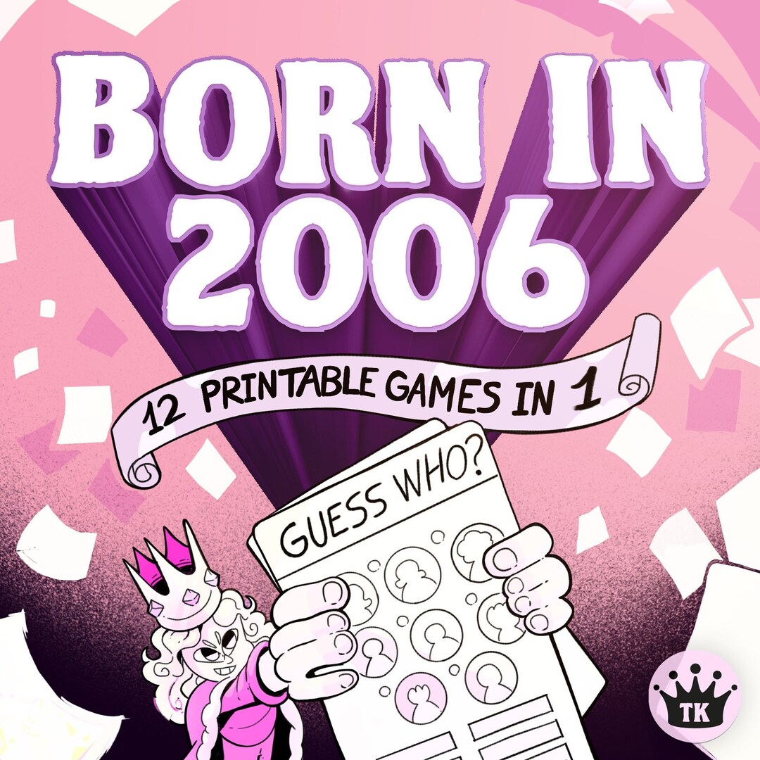 20th Birthday Party Games: Born in 2006 Trivia (printable Games) - Etsy