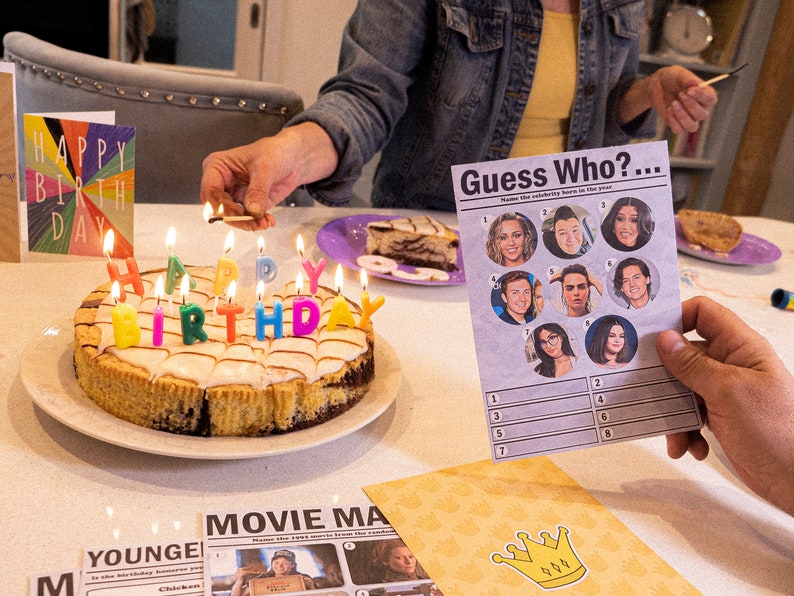 26th Birthday Party Games: Born in 1999 Trivia Quiz (printable Games ...