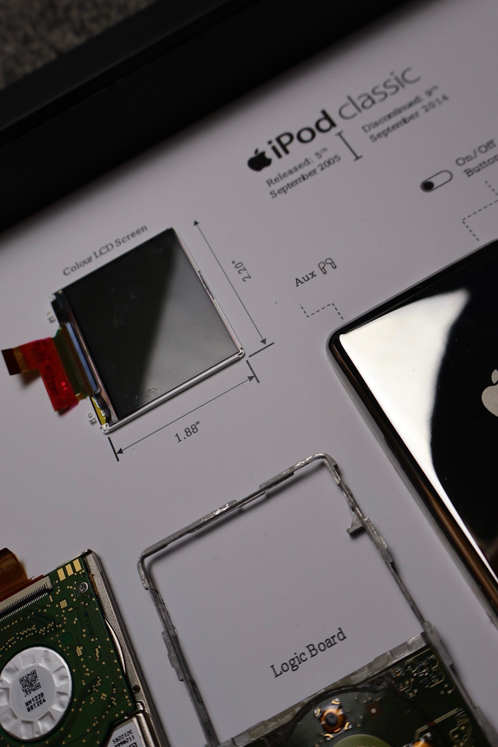 Framed Fragments Ipod Classic Teardown Wall Art Gift - Etsy UK