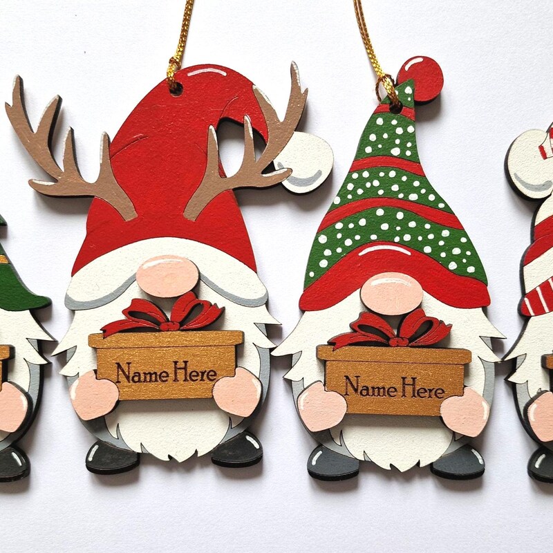 Personalised Gonks Ornaments - Etsy UK
