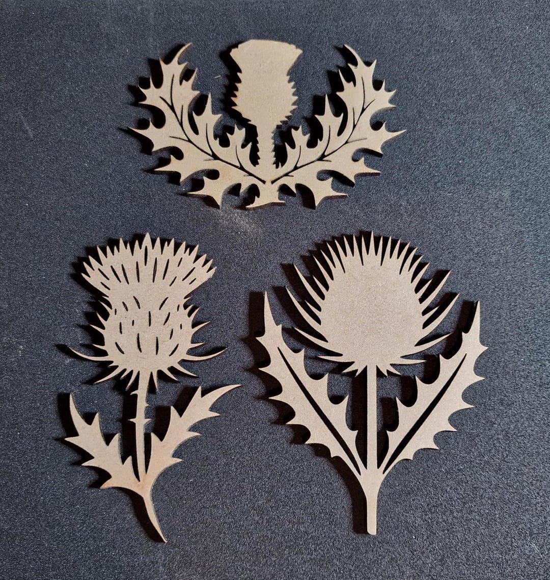 Scottish Thistle Laser Cut MDF Craft Shapes Wooden Embellishment ...