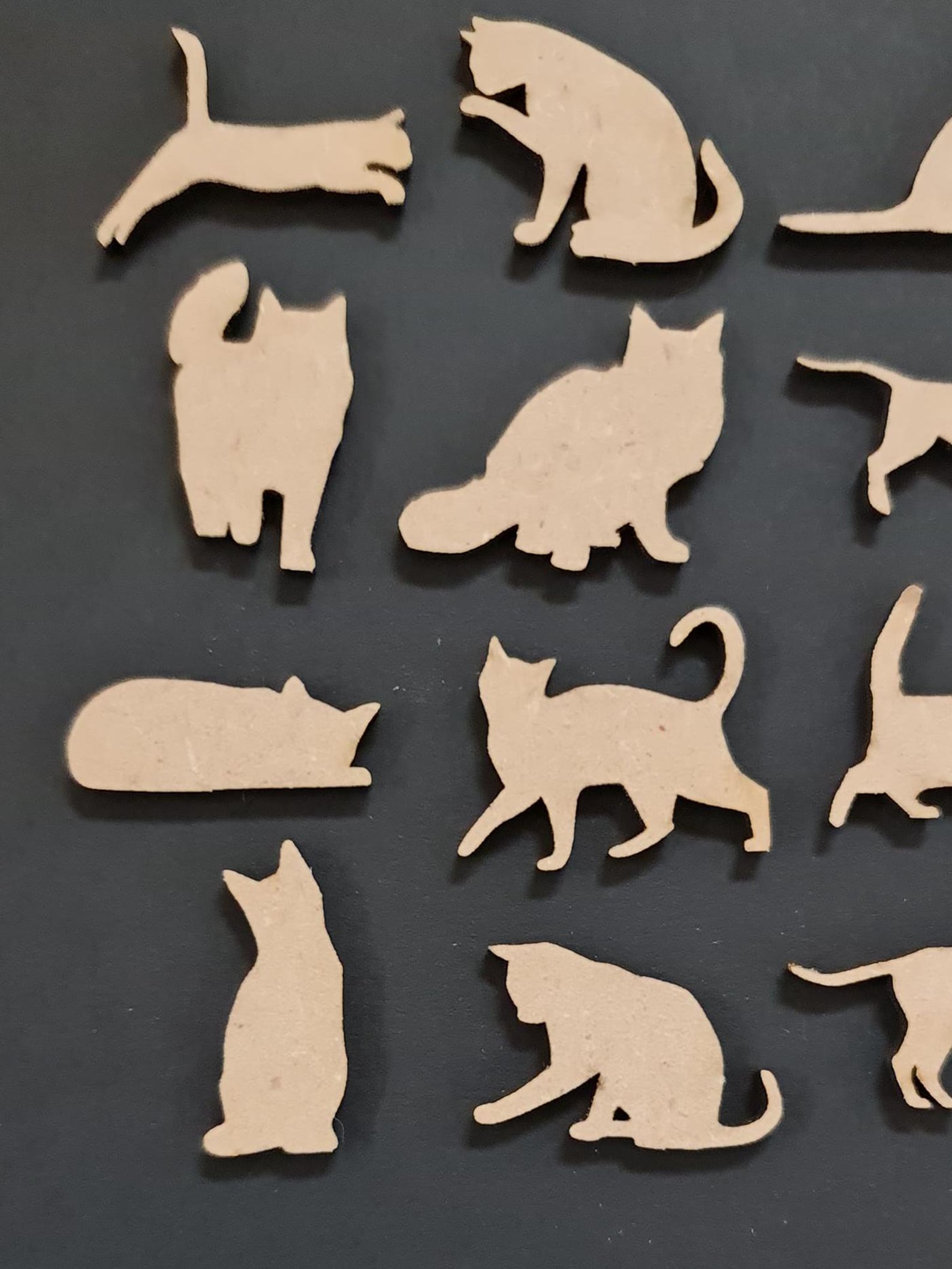 20x Mixed Cat Laser Cut MDF Craft Shapes Wooden Embellishment - Etsy