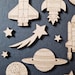 Set of Space Themed Laser Cut MDF Craft Shapes Wooden Embellishments - Etsy